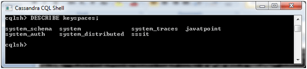 Cassandra Create Keyspace Online Tutorials Library List
