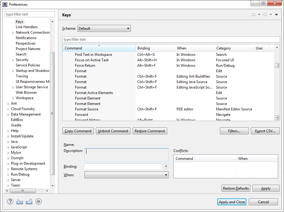 Eclipse Shortcuts Java Online Tutorials Library List