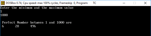 Perfect Number Program In C Online Tutorials Library List