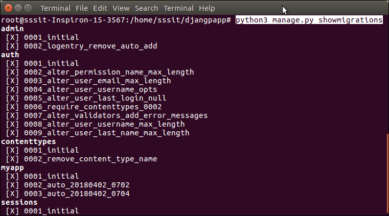 Django Database Migrations Online Tutorials Library List