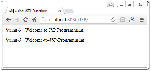 Jstl Fnsplit Function Online Tutorials Library List