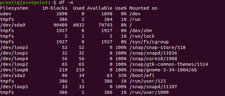 Linux Commands To Check Disk Space Online Tutorials Library List