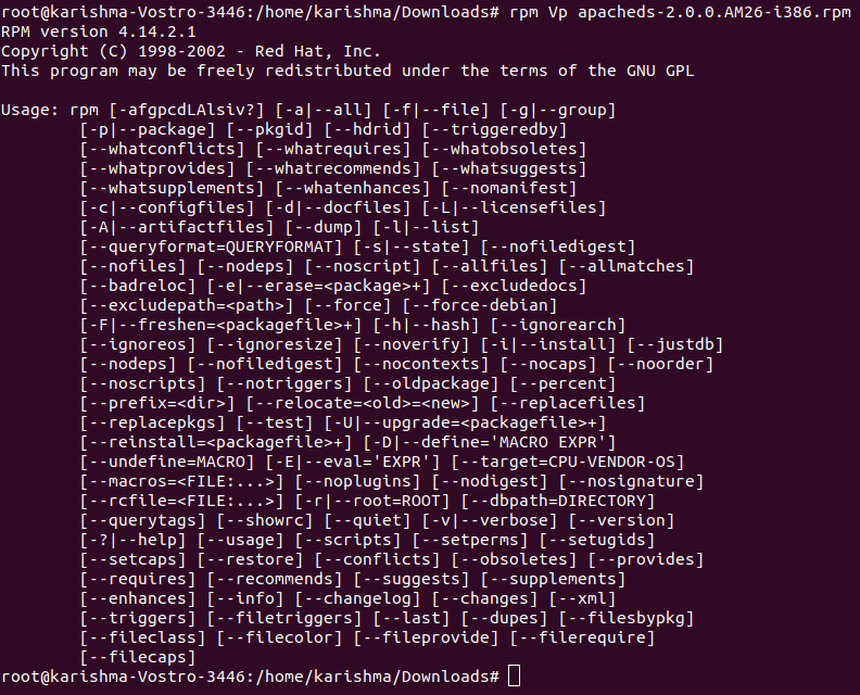 Rpm Command In Linux Online Tutorials Library List
