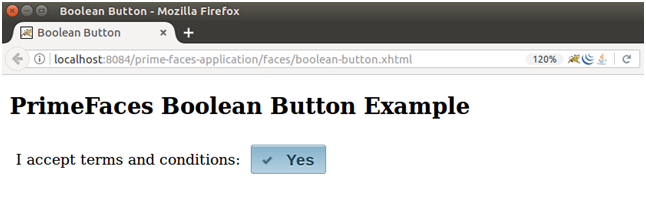 Primefaces Booleanbutton Online Tutorials Library List
