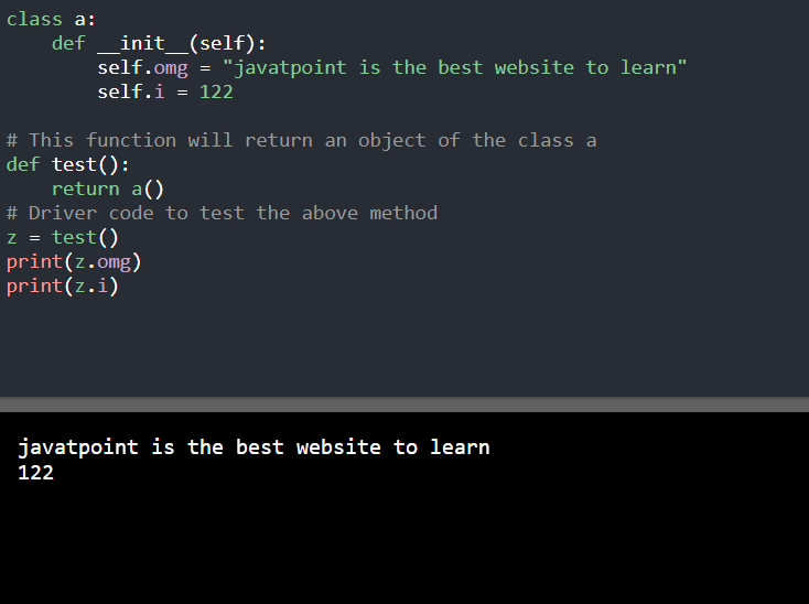 Python Return Statement Online Tutorials Library List