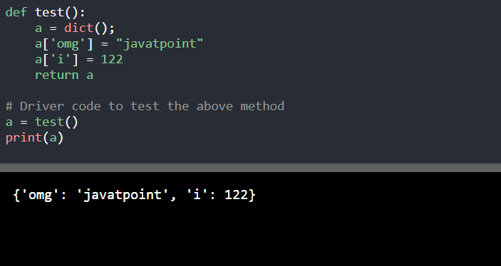 Python Return Statement Online Tutorials Library List