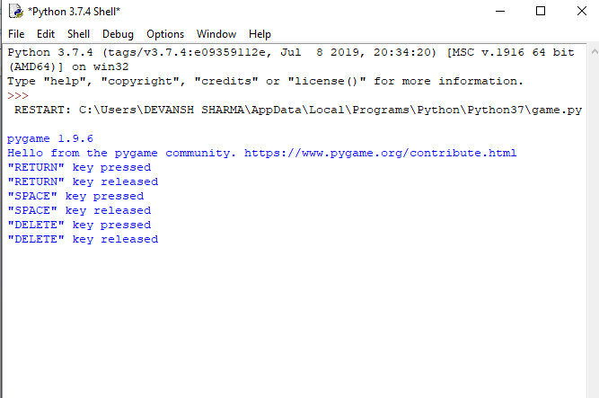 Pygame Tutorial Online Tutorials Library List
