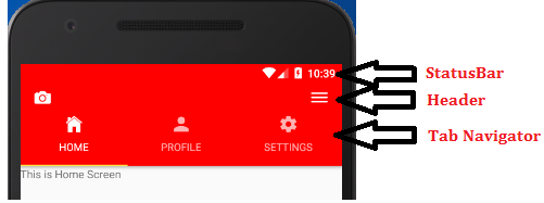 React Native Create Material Top Tab Navigator Online Tutorials Library List