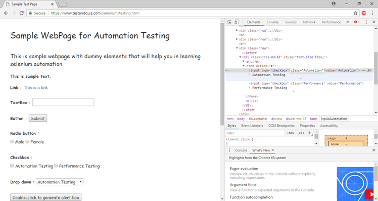 Selenium Webdriver Locating Strategies By Class Name Online Tutorials Library List