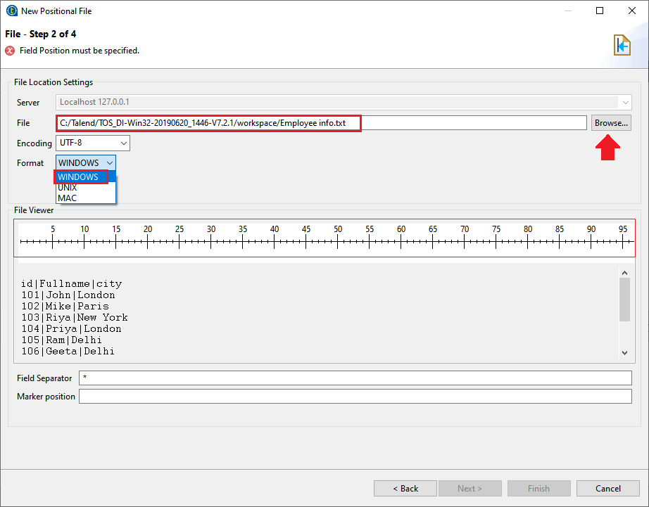 Talend Centralizing Positional Metadata Online Tutorials Library List 8625